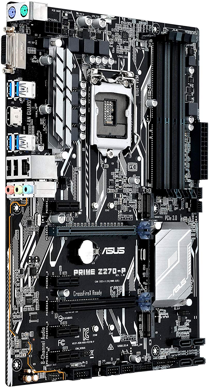 Asus PRIME Z270-P ATX, LGA1151 Socket, Chipset Z270, USB 3.0, Gigabit ...