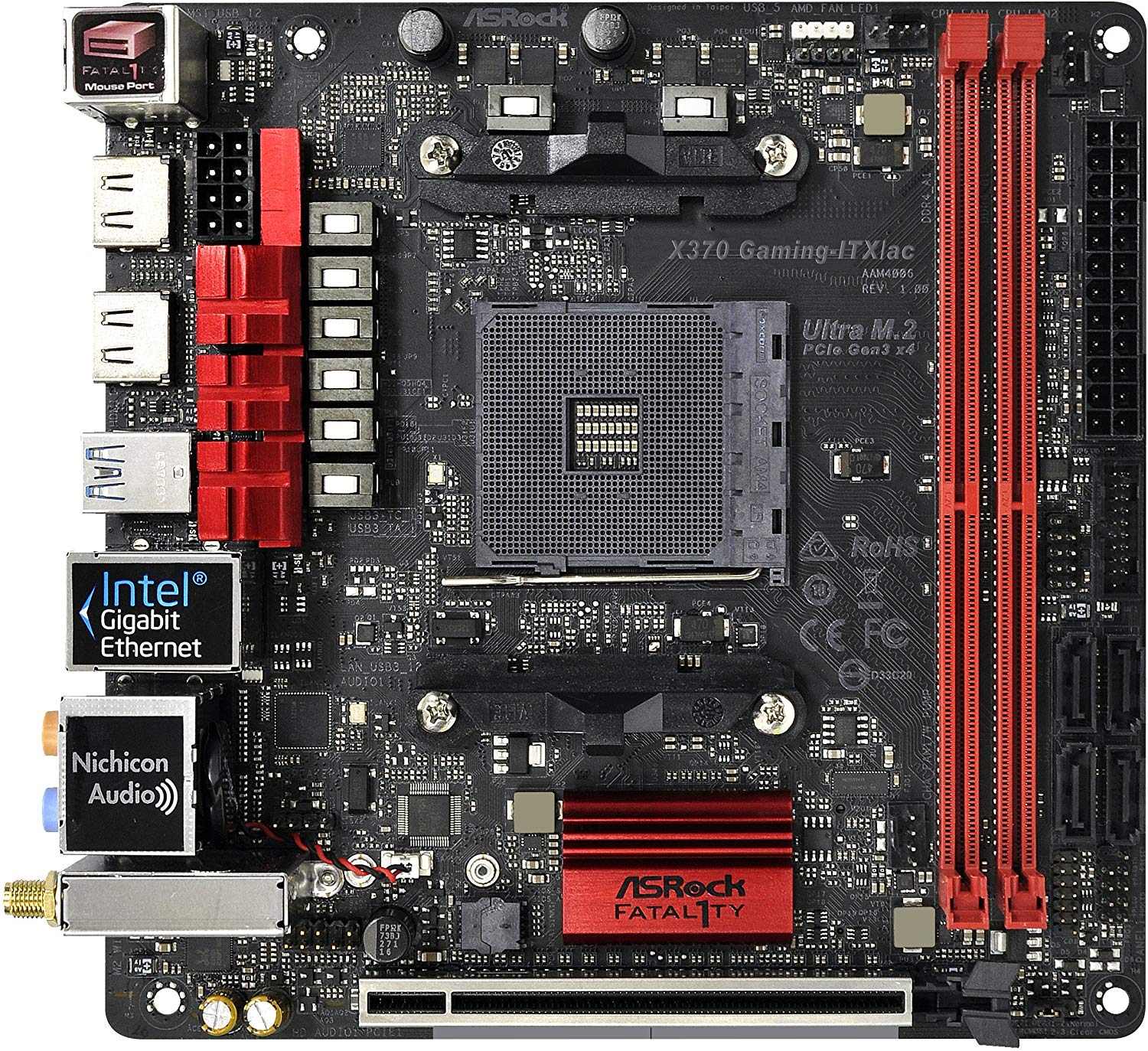 ASRock Mini-ITX Motherboards X370 GAMING-ITX/AC – BigaMart
