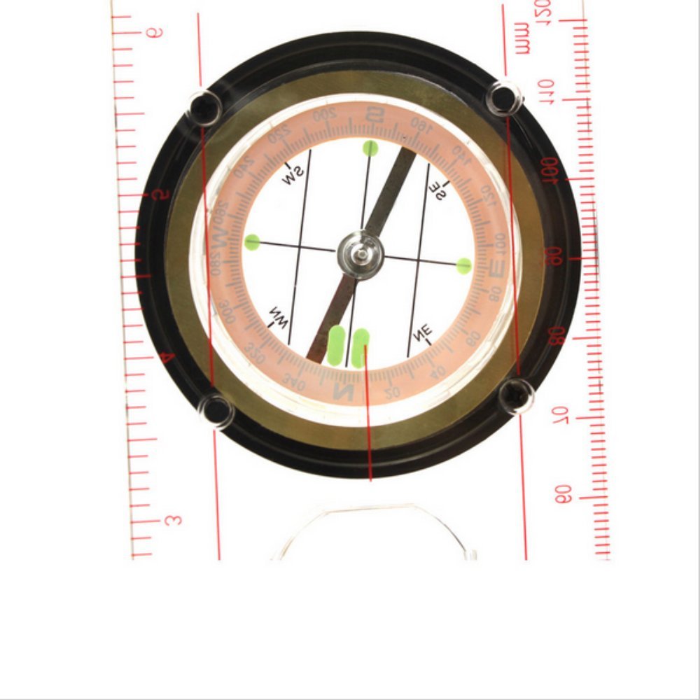 Ungfu Mall Outdoor Baseplate Ruler Map Scale Compass Scouts Camping ...