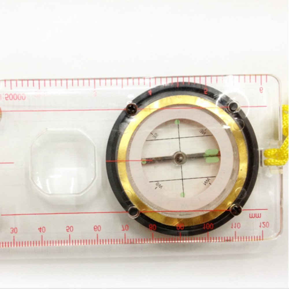 Ungfu Mall Outdoor Baseplate Ruler Map Scale Compass Scouts Camping ...
