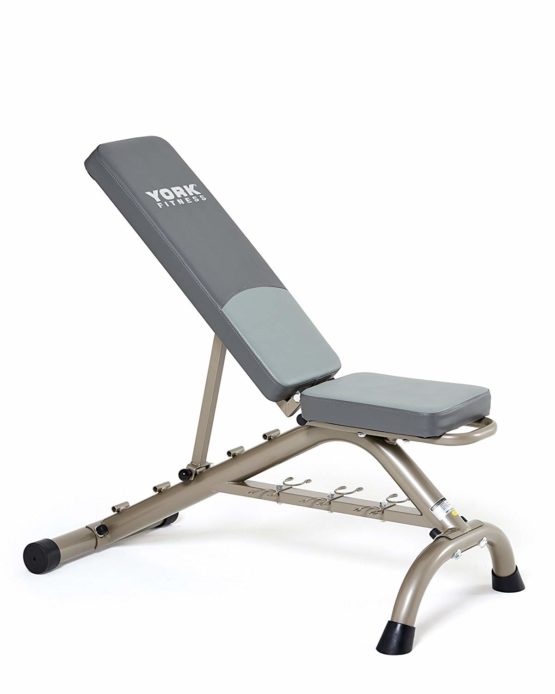 York Fitness 5 Seat Positions Bench Press – Adjustable Foldable Weight ...