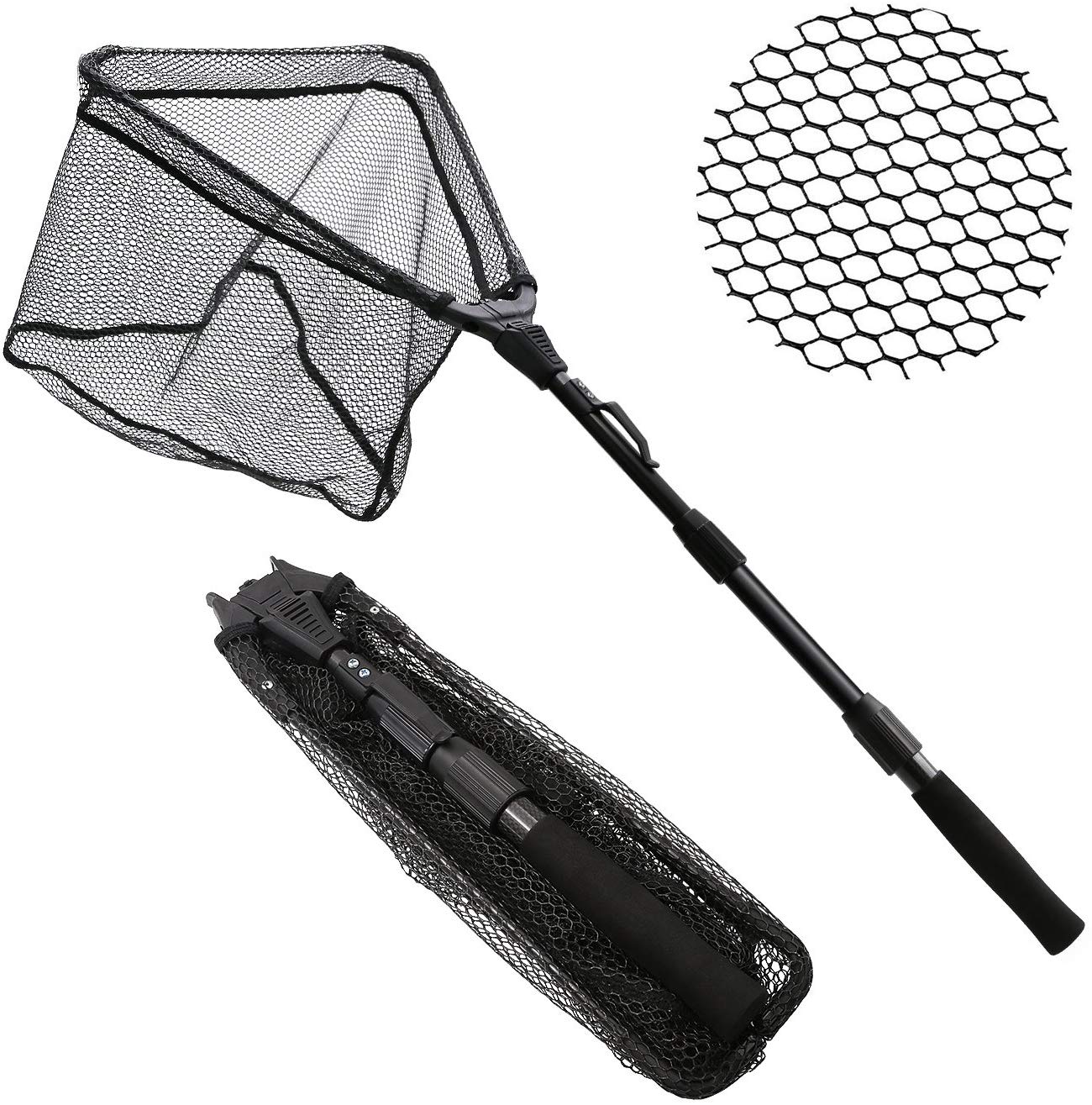 SANLIKE® Fishing Net Triangle Fishing Nets, Carp Trout Fly Match ...