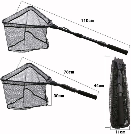 SANLIKE® Fishing Net Triangle Fishing Nets, Carp Trout Fly Match ...