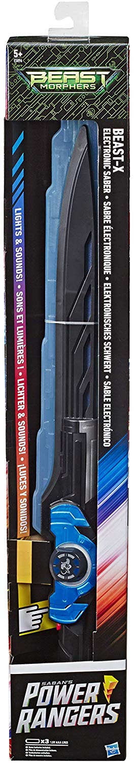 Power Rangers Beast Morphers Beast-X Electronic Saber, Power Rangers ...