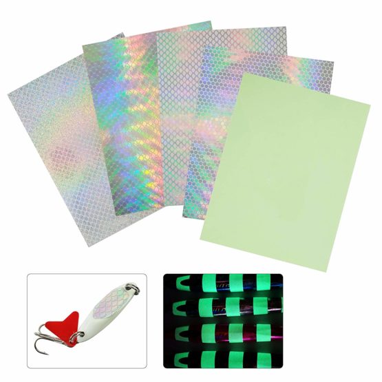 Holographic Adhesive Film Flash Fishing Lure Prism Tape Scale Skin ...